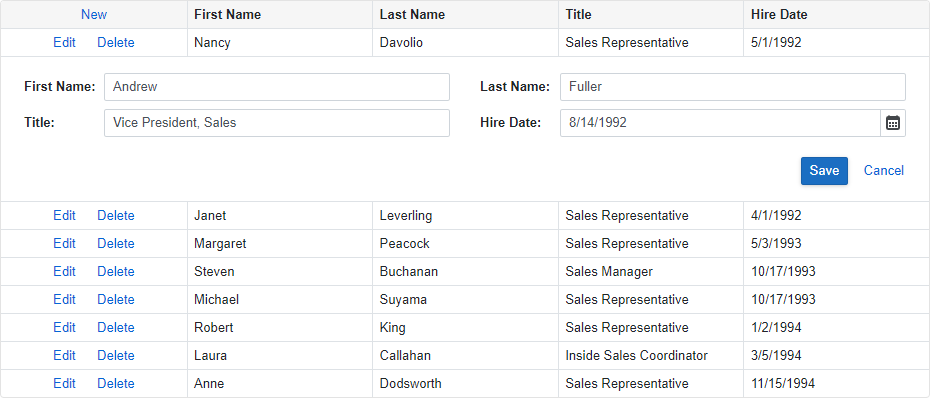 Edit Data And Validate Input Blazor Devexpress Documentation