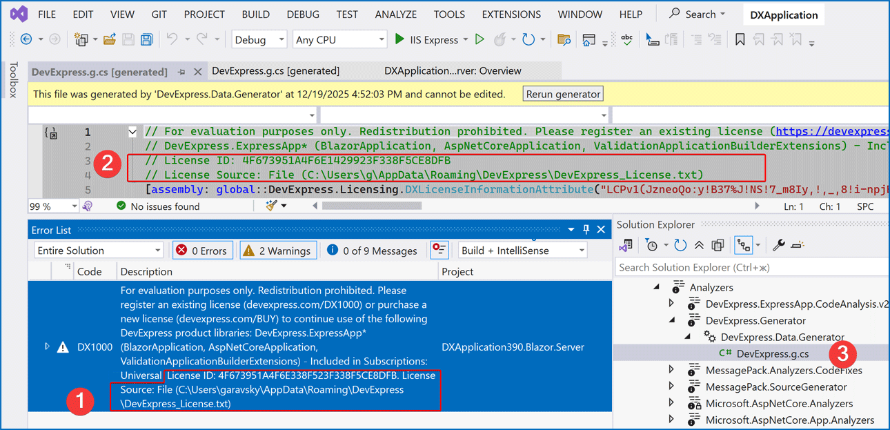 License Key for DevExpress Products | General Information | DevExpress ...