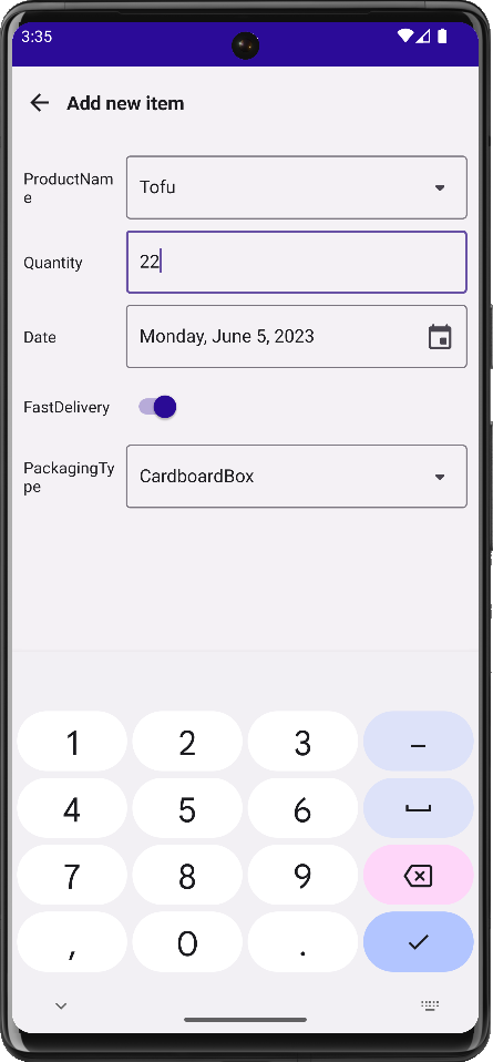Show Built In Forms To Display Create And Edit Items Net Multi Platform App Ui Devexpress
