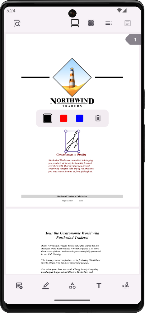 Sign Documents in DevExpress PDF Viewer for .NET MAUI | .NET Multi ...