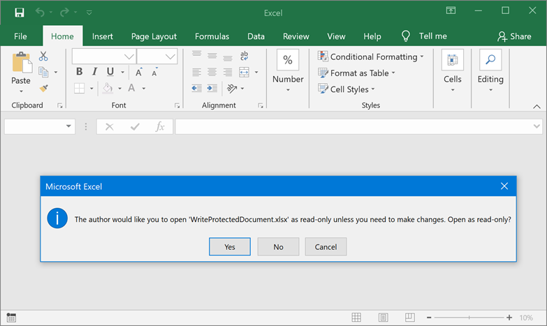 How To Write Protect A Workbook Office File API DevExpress Documentation