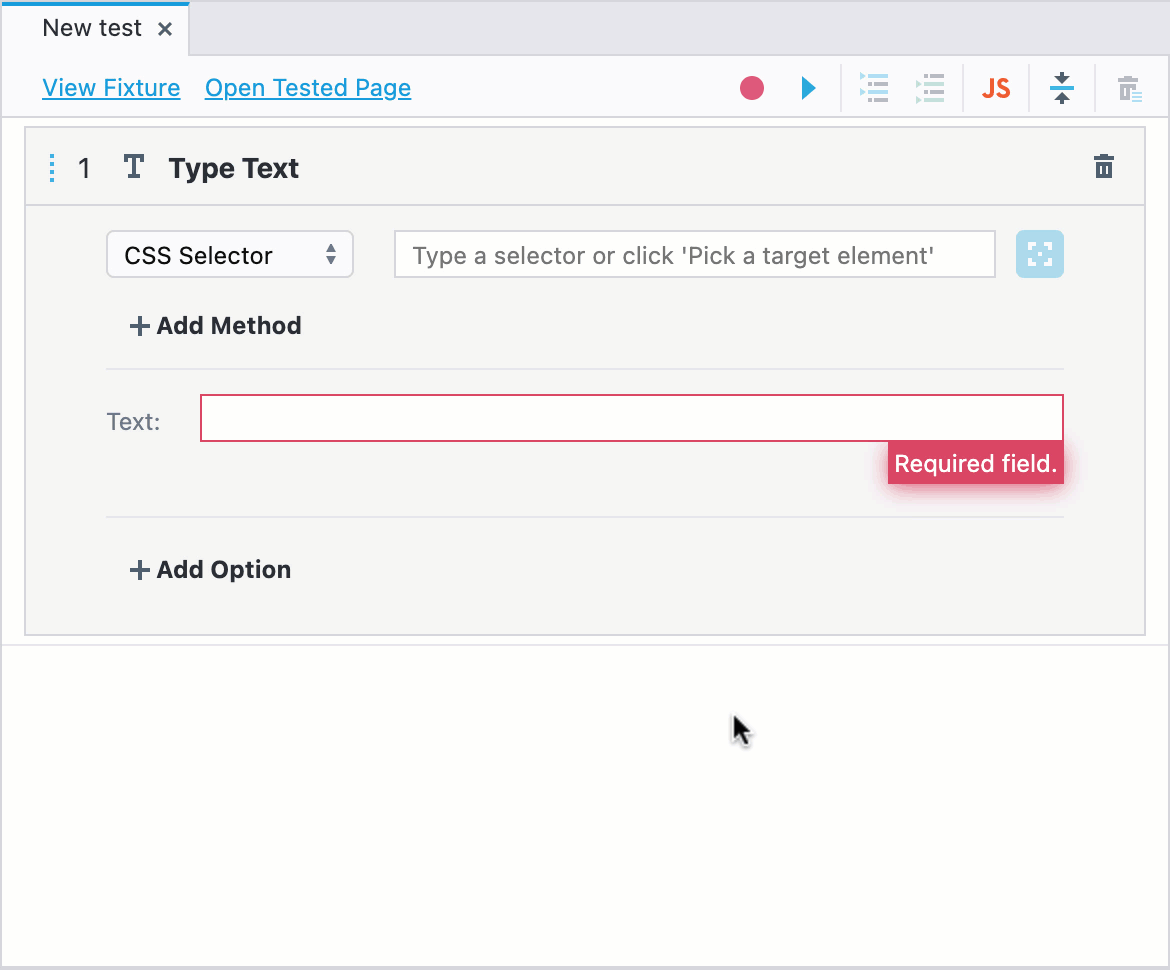 Element Selectors | TestCafe Studio | DevExpress Documentation