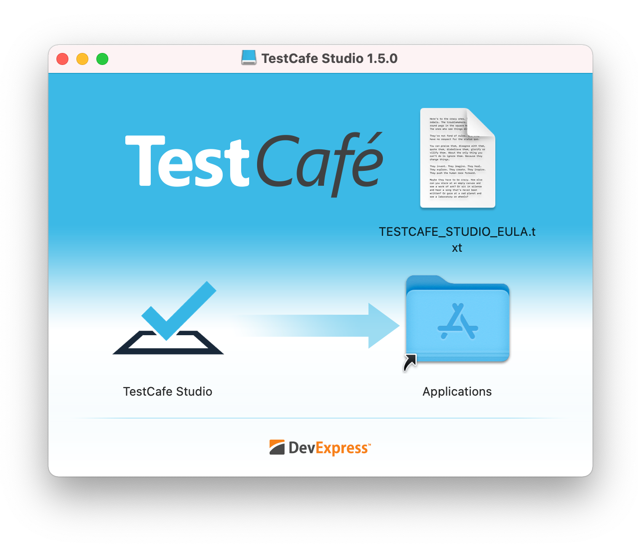 Installation | TestCafe Studio | DevExpress Documentation