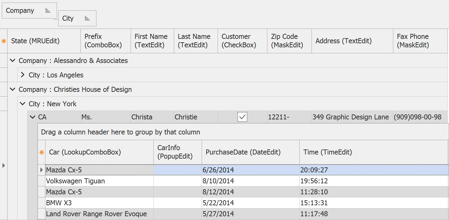 TcxGridTableView.OnCustomDrawGroupCell Event | VCL | DevExpress ...