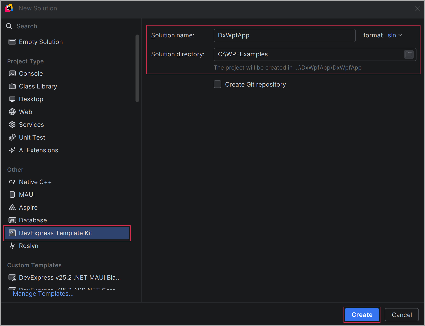 Cross-IDE Template Kit | WPF Controls | DevExpress Documentation