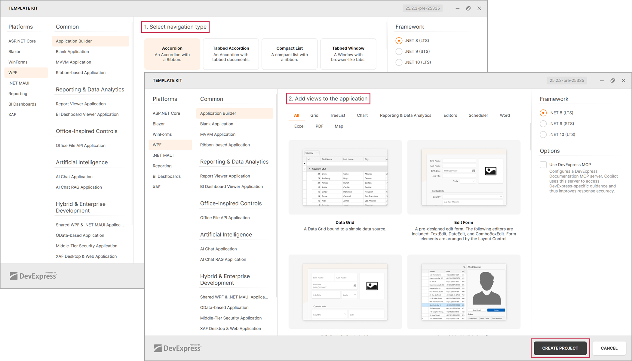 Cross-IDE Template Kit | WPF Controls | DevExpress Documentation
