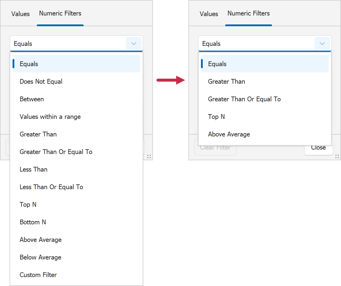 Columnviewshowfilterpopupexcel Event Winforms Controls Devexpress Documentation
