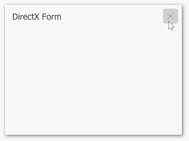 Directxform Class Winforms Controls Devexpress Documentation