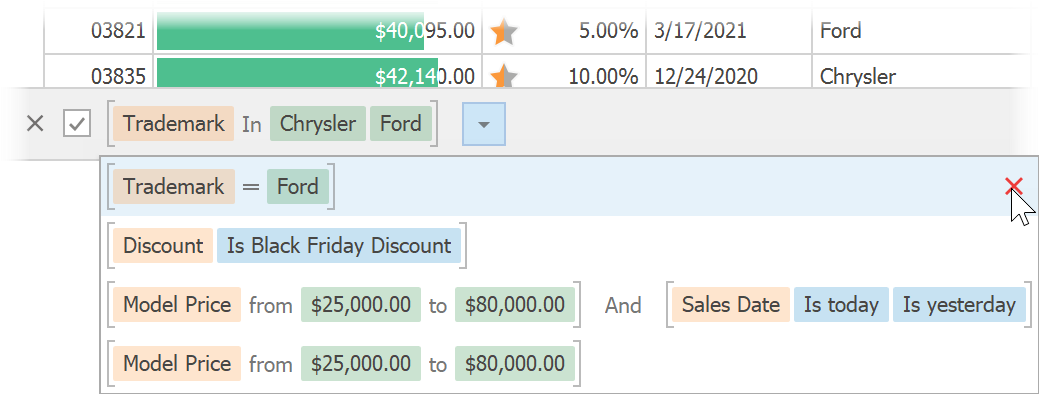 View's MRU (Most Recently Used) Filter List | WinForms Controls ...