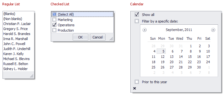 Column's Filter DropDown | WinForms Controls | DevExpress Documentation
