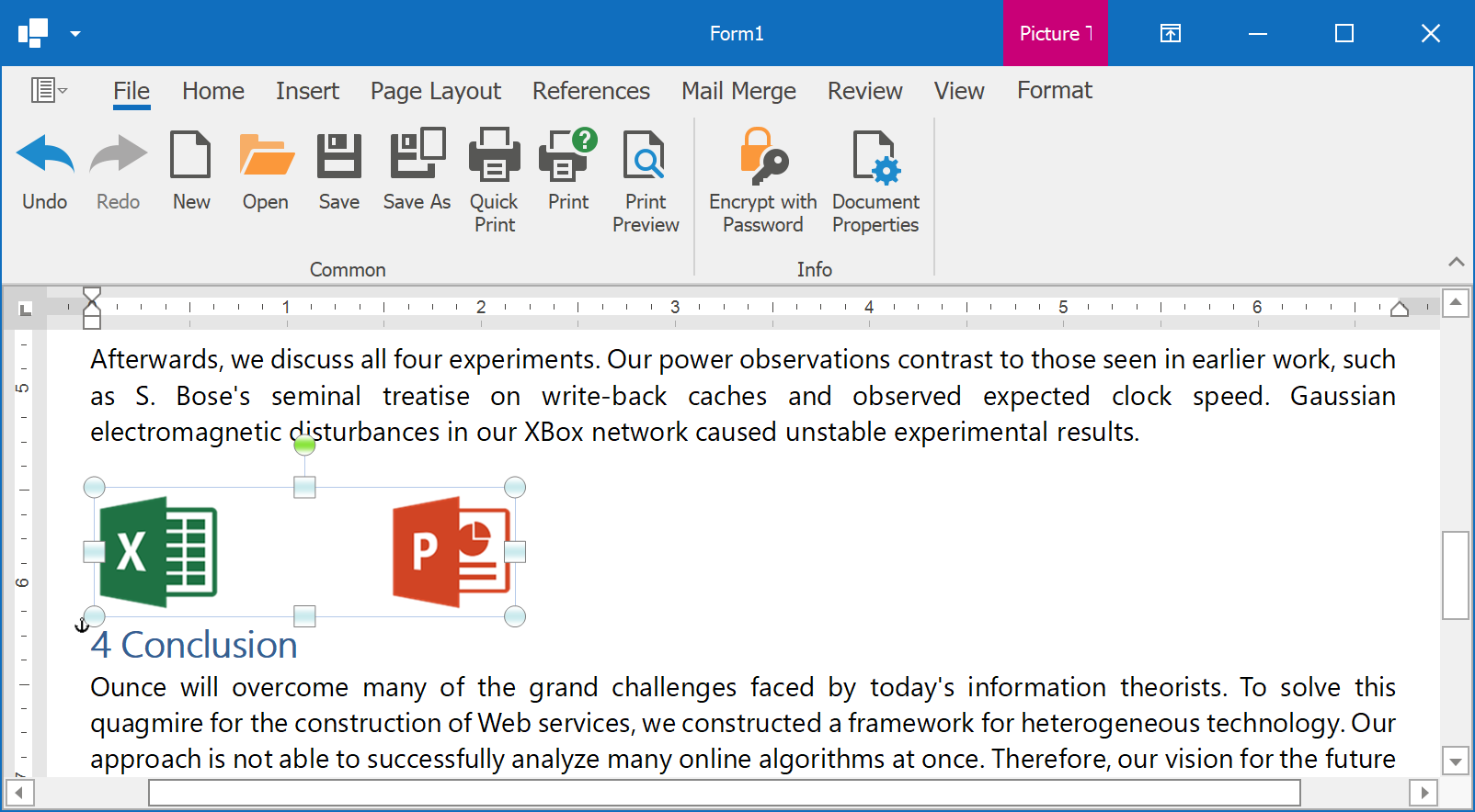 OLE Objects in Rich Text Documents | WinForms Controls | DevExpress ...