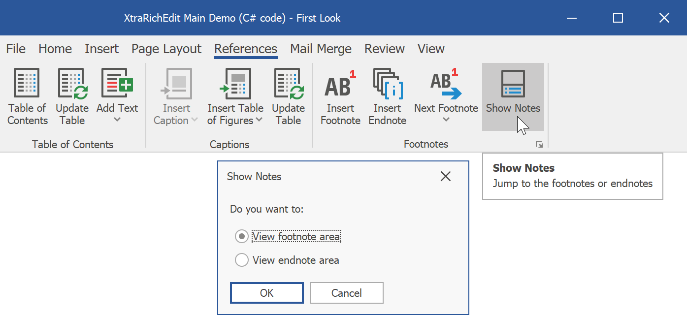 Footnotes and Endnotes in Rich Text Documents | WinForms Controls ...