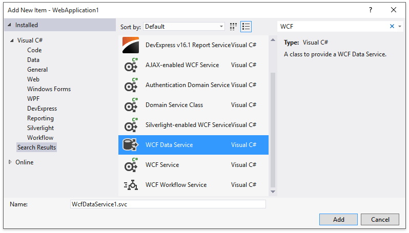 How To Generate Data Access Layer Based On Data Provided By A Wcf