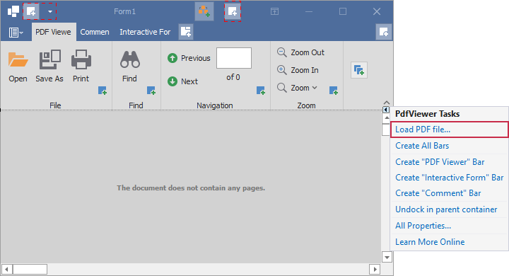 Lesson 2 - Load a Document | WinForms Controls | DevExpress Documentation
