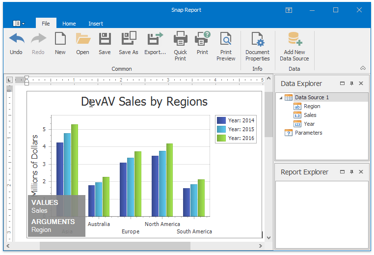 How To Create A Snap Chart Programmatically Winforms Controls