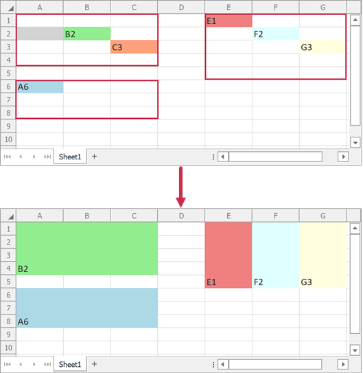 How To Merge Cells Or Split Merged Cells WinForms Controls 