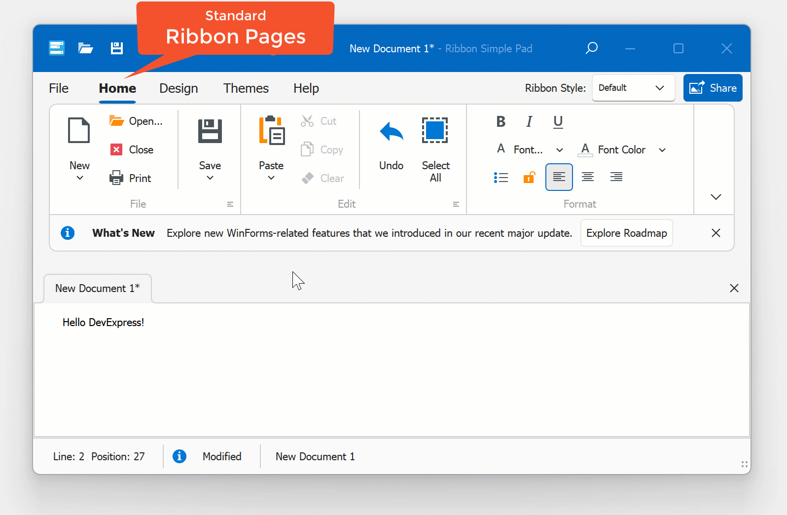 Ribbon Page | WinForms Controls | DevExpress Documentation