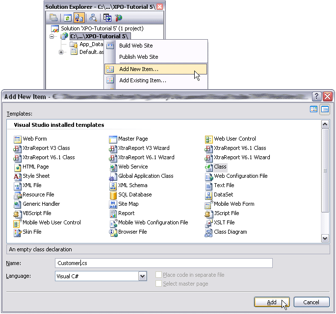 Tutorial 5 An Asp Net Application For Data Editing Xpo Net Orm Library Devexpress