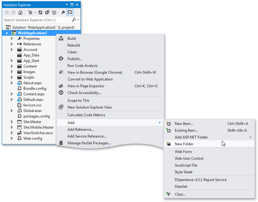Add A New Report To An Aspnet Webforms Application Net Reporting Tools Devexpress