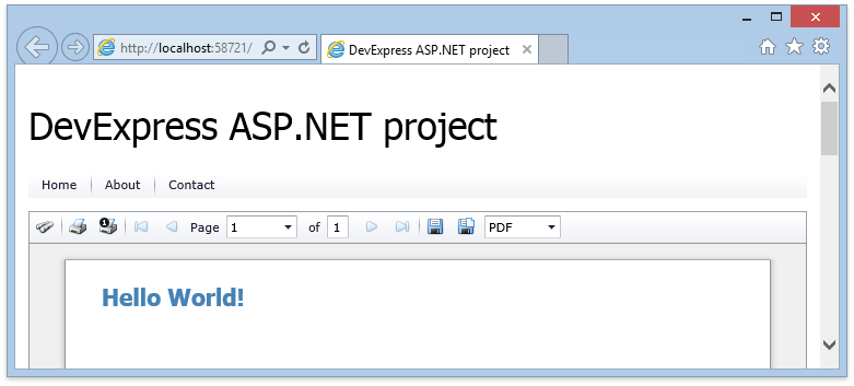 Add The Aspnet Document Viewer To An Aspnet Mvc Application Net