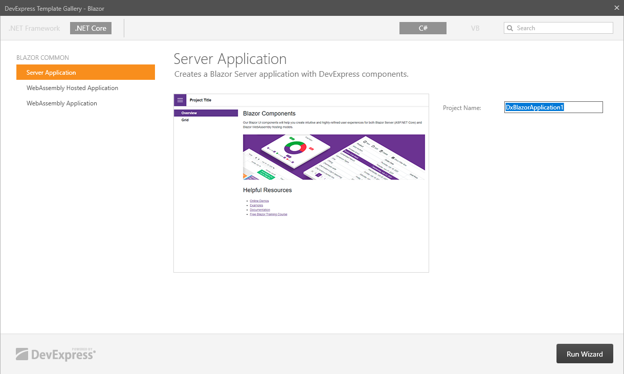 Create A Blazor Reporting Javascript Based Application Net