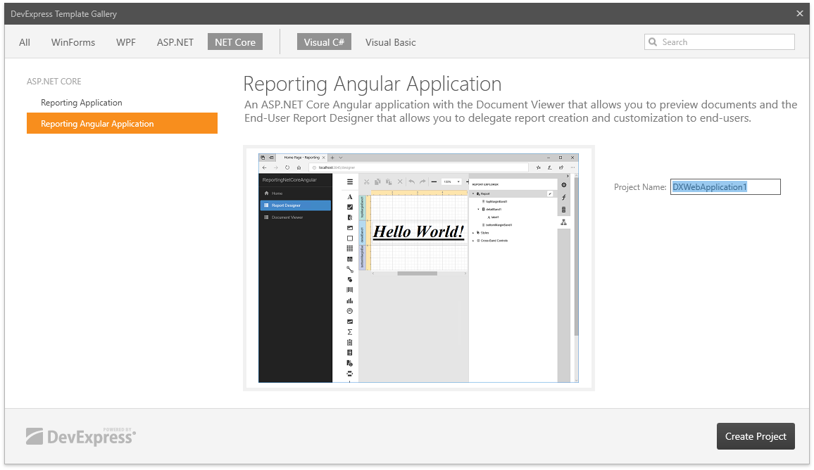 Create An Aspnet Core Angular Application With The Document Viewer 7204