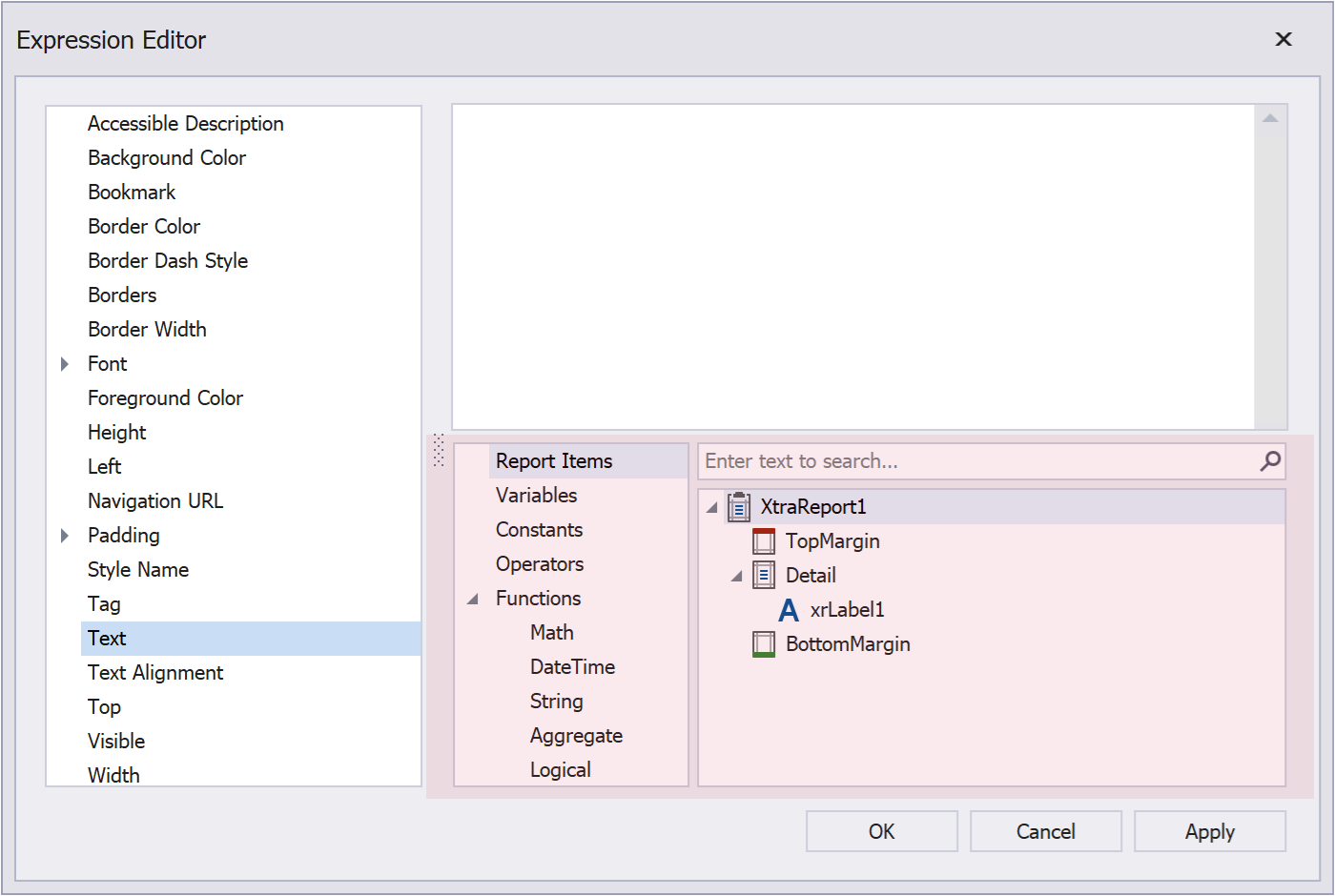 Expressions Overview | .NET Reporting Tools | DevExpress Documentation