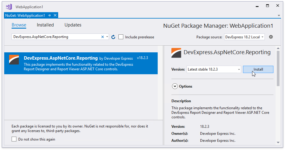 Add The Document Viewer To An Aspnet Core Application Net Reporting