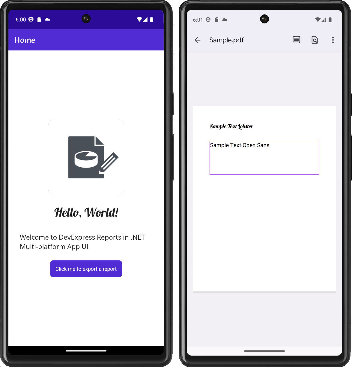 Use Reporting Tools in .NET MAUI Applications (iOS, Android) | .NET ...