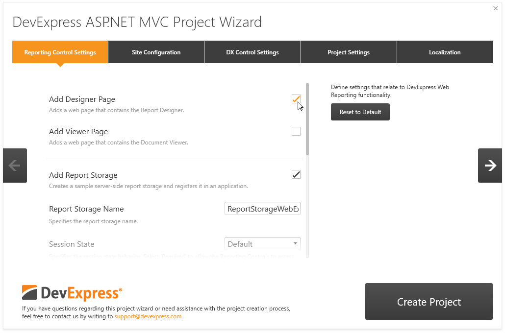 Create An Aspnet Mvc Application With A Report Designer Net