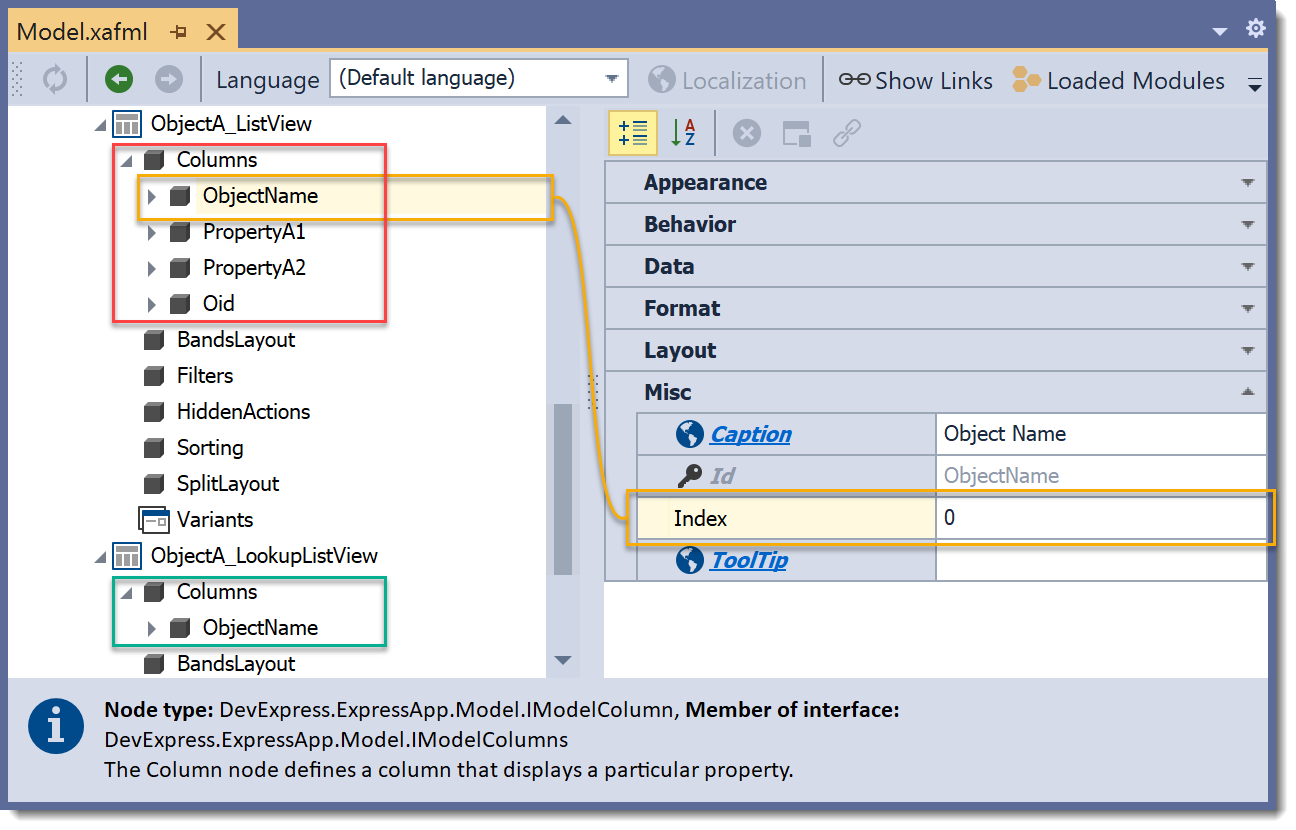 List View Column Generation Xaf Cross Platform Net App Ui And Web Api Devexpress Documentation