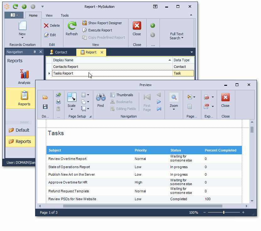 Create A Report At Runtime Net Framework Xaf Cross Platform Net